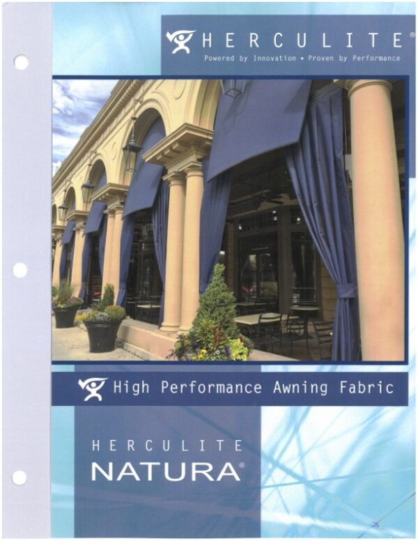Herculite Natura Awning Fabrics Sample Card | Valrose